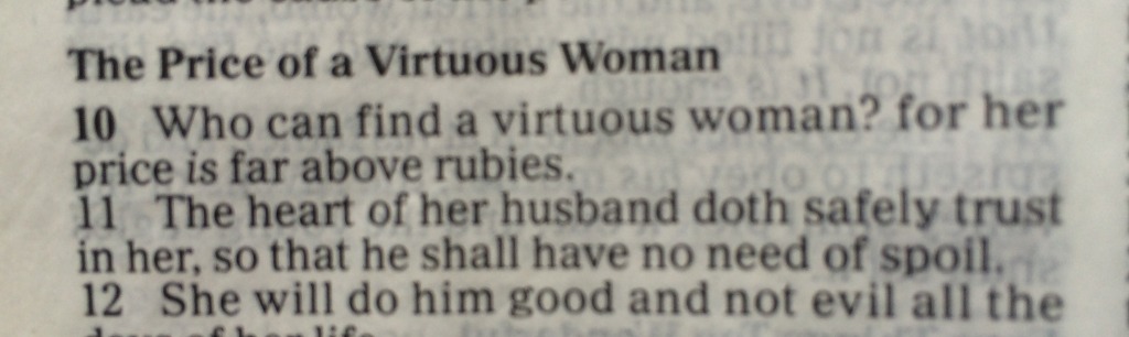 Scriptures on Being a Good Wife, Proverbs 31:10, Titus 2:3