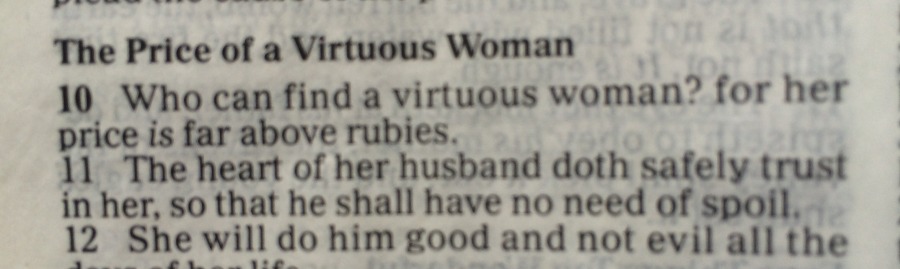 Scriptures on Being a Good Wife, Proverbs 31:10, Titus 2:3